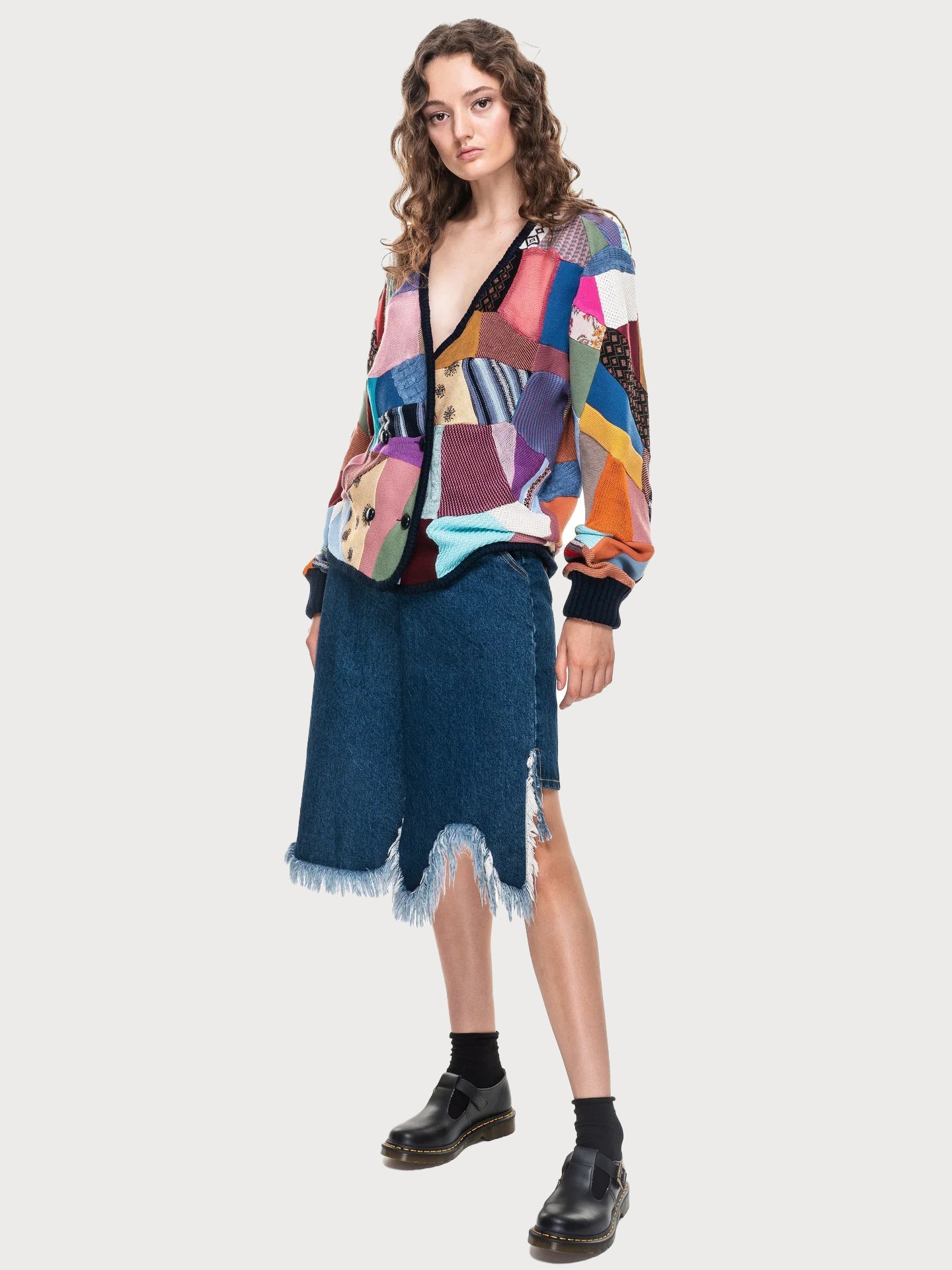 Long Patchwork Cardigan - KSENIASCHNAIDER
